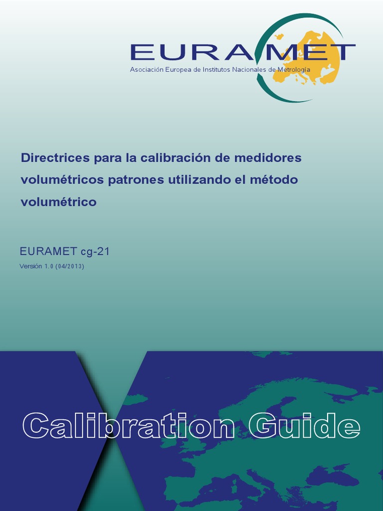 EURAMET cg-21 V 1.0 Guidelines in Volumetric Calibrations - Ga.es | PDF ...