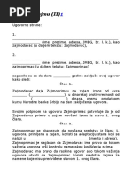 Ugovor o Radu-Sa Direktorom | PDF