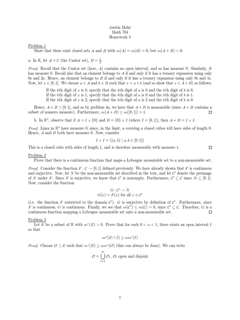hw3 3 (Problema5) PDF | PDF | Measure (Mathematics) | Function (Mathematics)