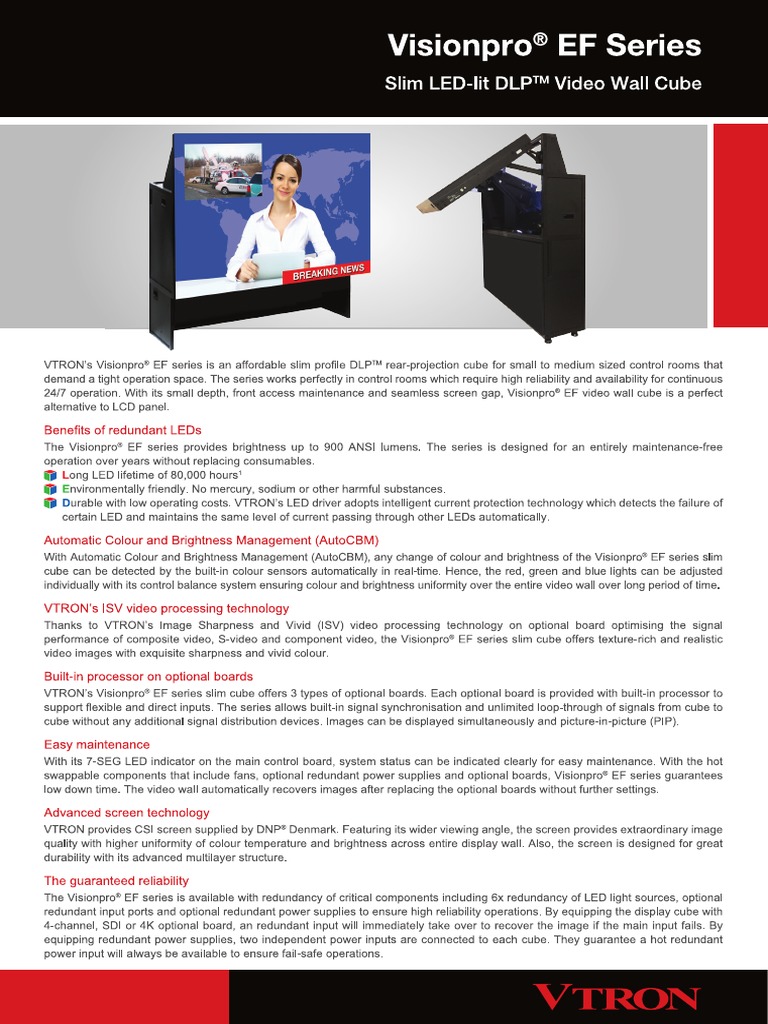 VTRON Cube Visionpro EF Series 20160919 | PDF