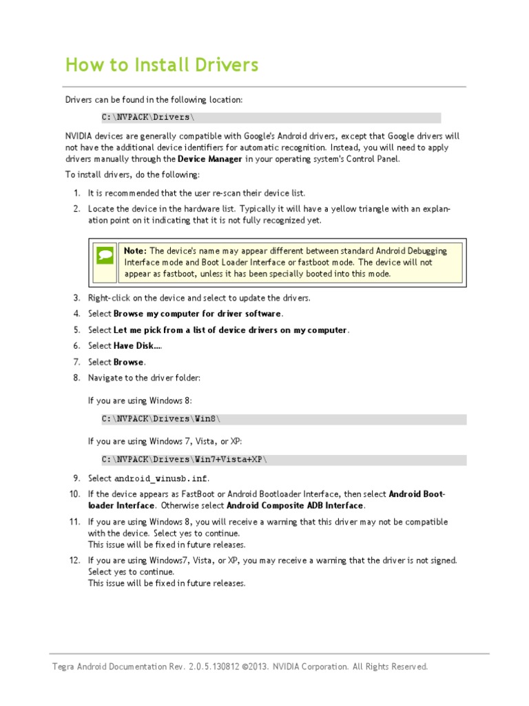 How To Install Drivers PDF | PDF