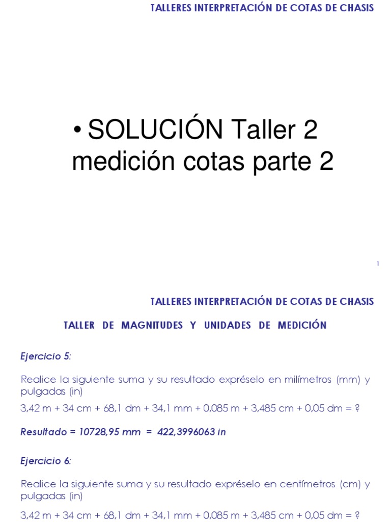 Medición Cotas Solución | PDF