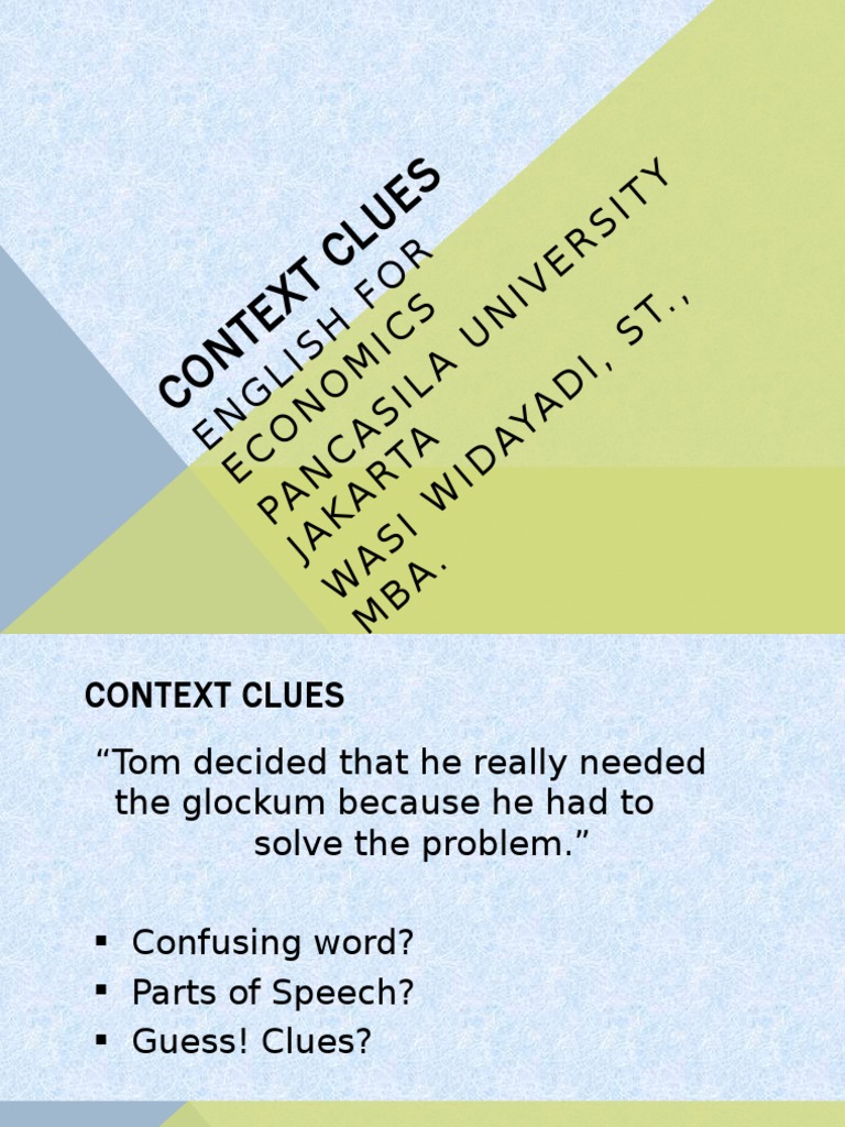 Context Clues | PDF | A Christmas Carol