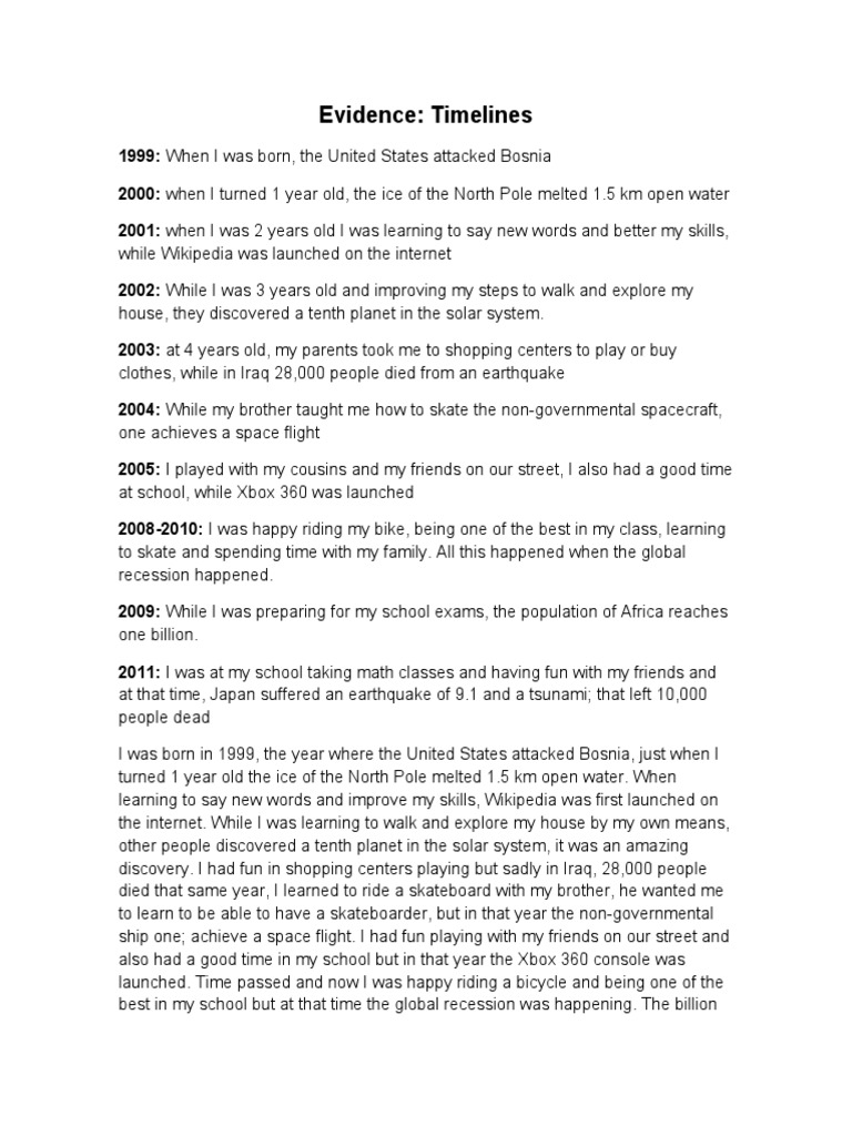 Evidence Timelines | PDF | Spacecraft | Outer Space