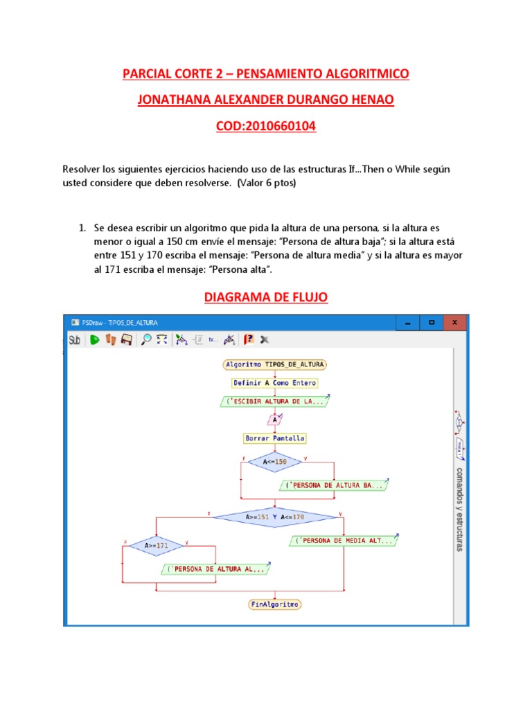 Parcial Corte 2 - Parte Practica - Jonathan Alexander Durango Henao | PDF