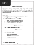 First Term First English Test: Level: 1ms | PDF