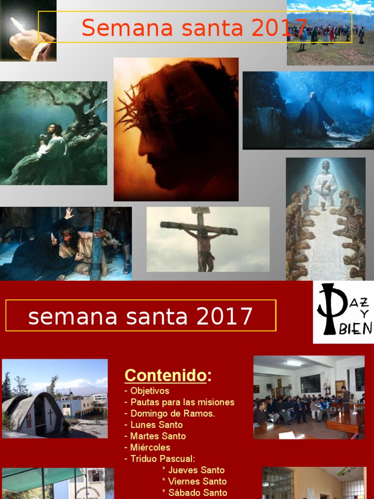 Guía de Semana Santa 2017: Celebraciones y Pautas | PDF | Misa ...