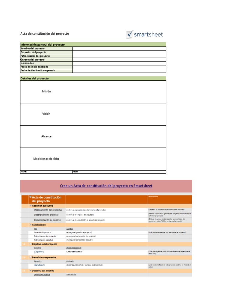 Agile Project Charter Template ES3 | PDF