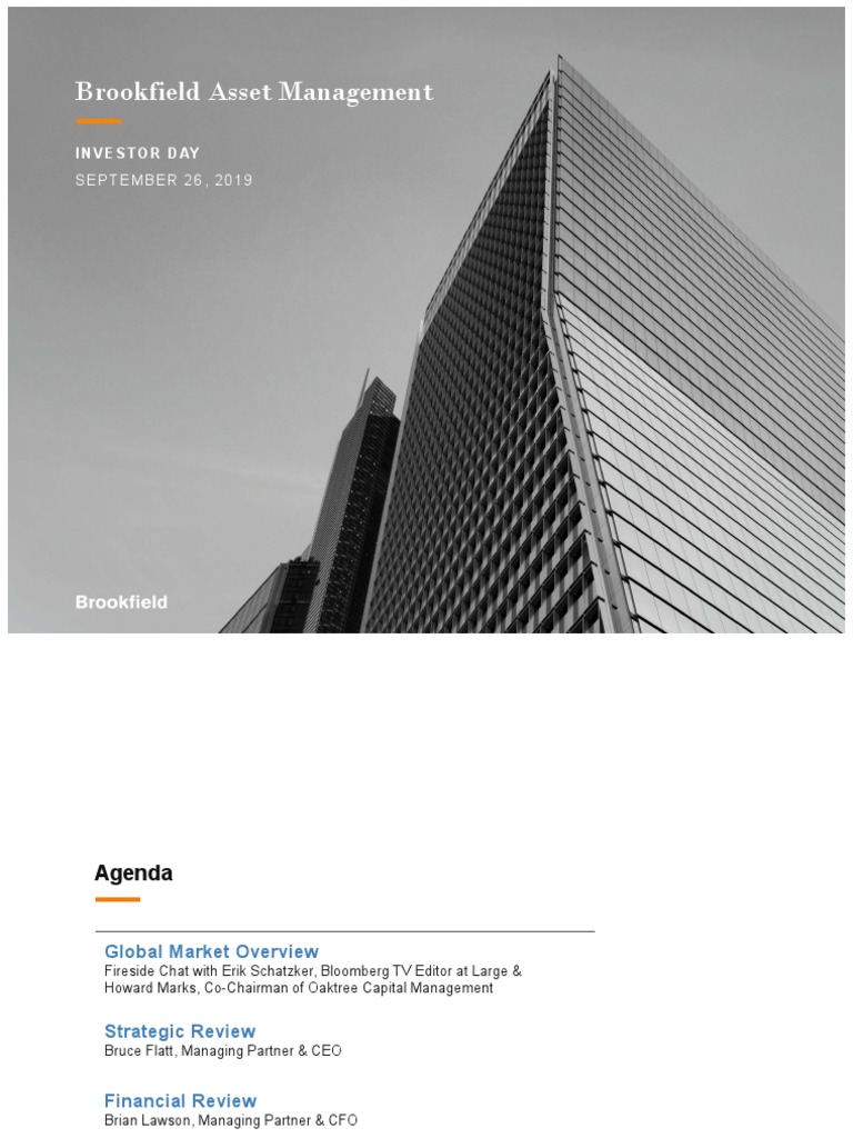 Brookfield Asset Management 1Q19 Investor Presentation | PDF ...