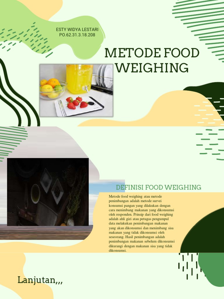 Dan Soal Metode Food Weighing Esty Widya L PDF | PDF