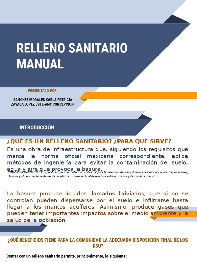 Relleno Sanitario Manual | PDF | Vertedero | Residuos