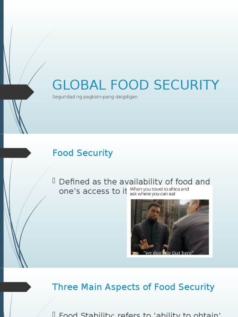 Global Food Security | PDF