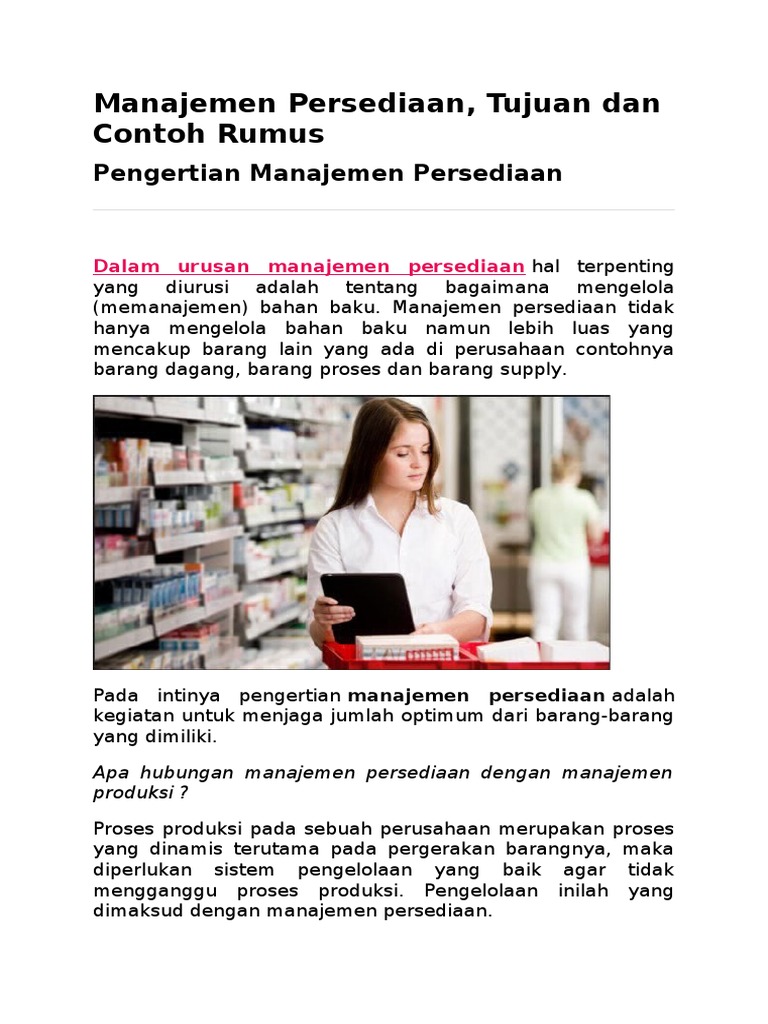 Modul - Manajemen Persediaan | PDF