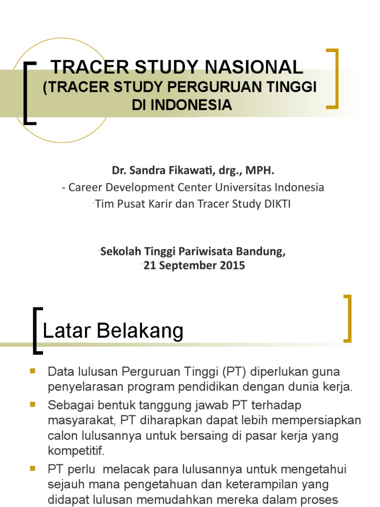 Tracer Study Perguruan Tinggi | PDF | Karier & Perkembangan | Bisnis