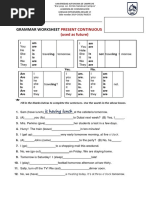Present Continuous - Kahoot 2 | PDF