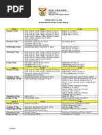 2023 NSC Final IEB Timetable | PDF | Linguistics | Languages