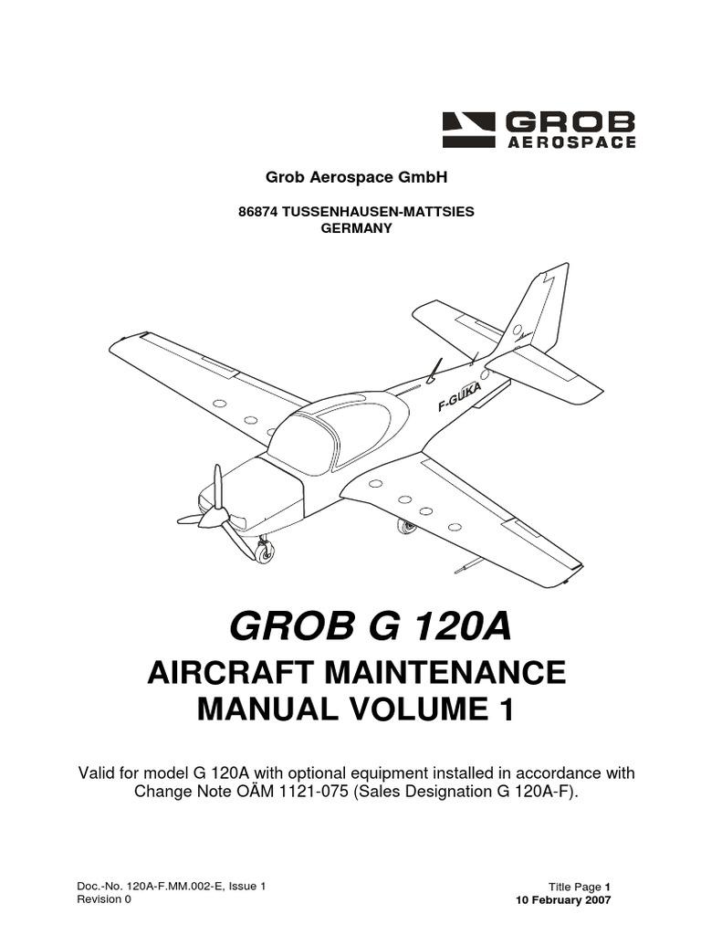 Grob G 120a - Grob Aircraft | PDF