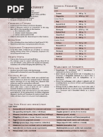 Conditions DND 5R 2024 Cheat Sheet | PDF