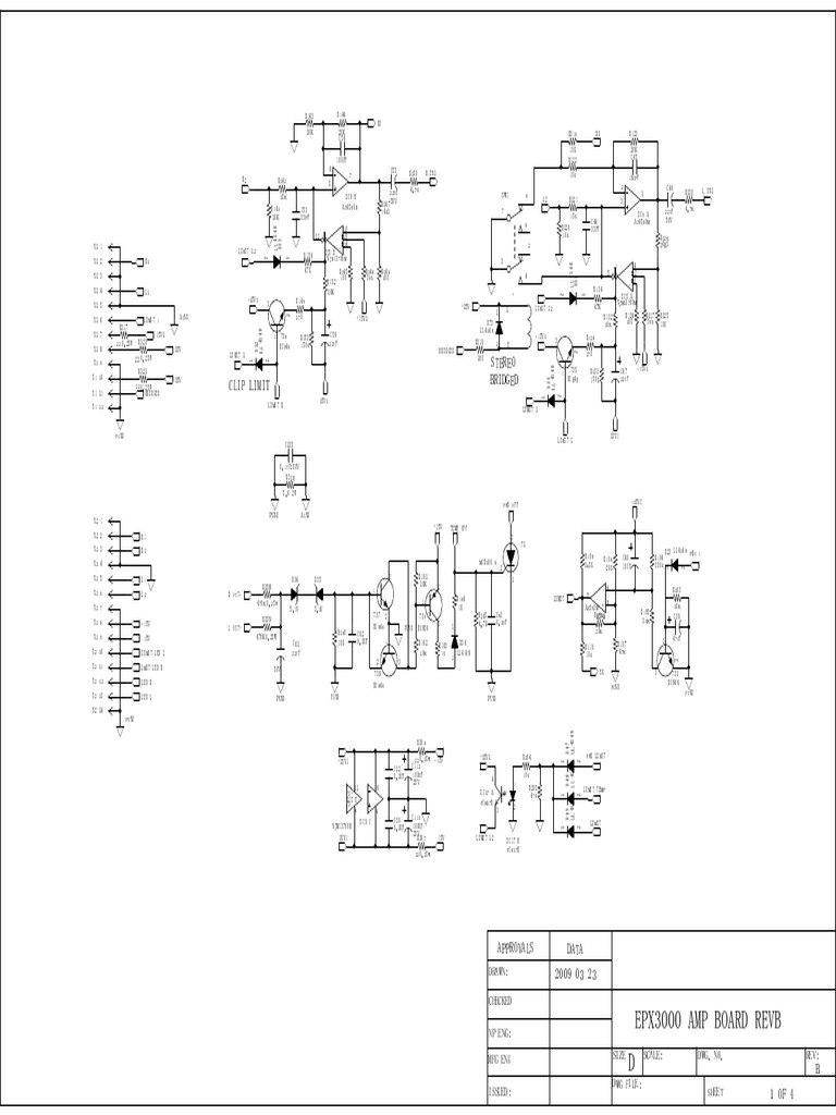 Diagrama Behringer - Epx3000 - Amplifier - SCH PDF | PDF | Tecnología
