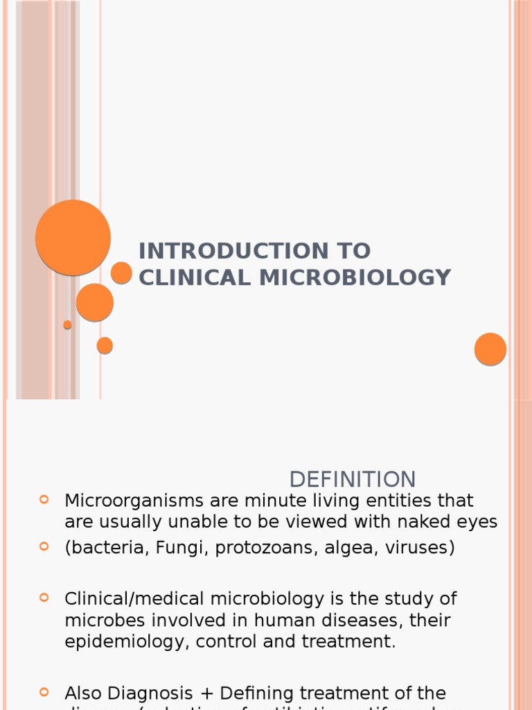 Clinical Microbiology Basics | PDF | Medical Microbiology | Infection