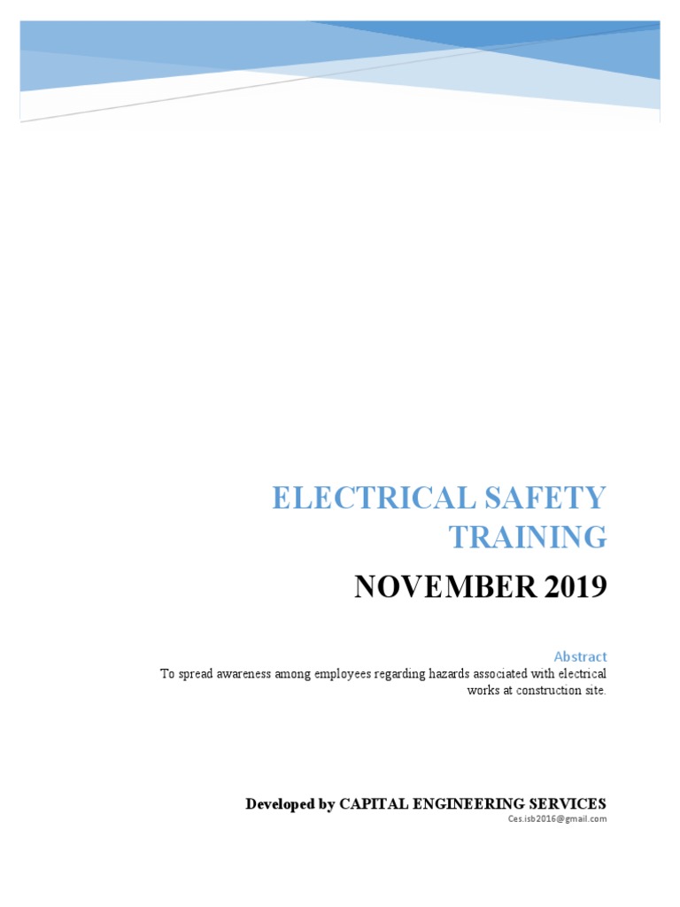 Electrical Safety Training Overview | PDF