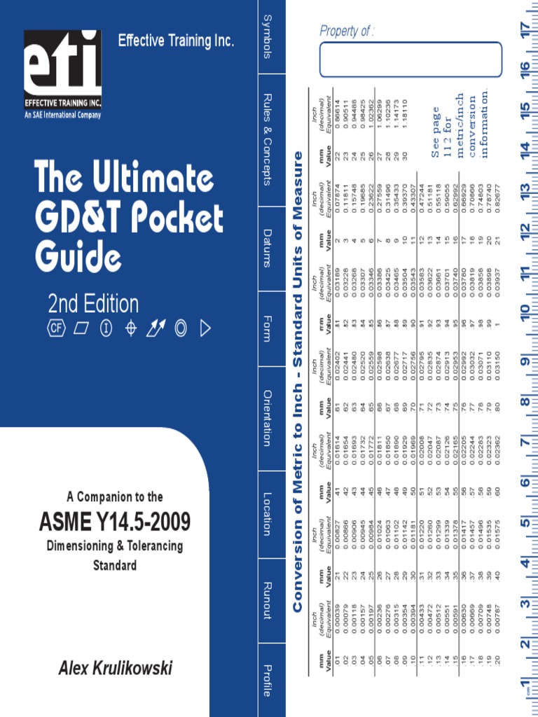 The Ultimate GD&T Pocket Guide: 2nd Edition | PDF | Geometry | Teaching Mathematics