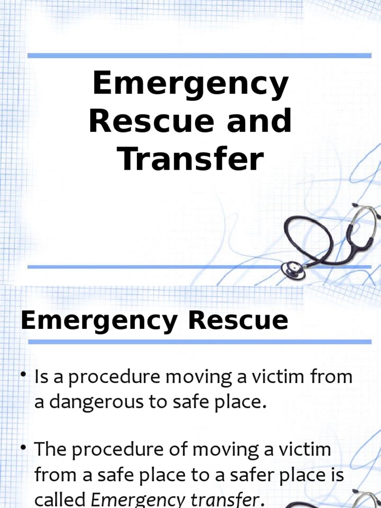 Emergency Rescue and Transfer | PDF