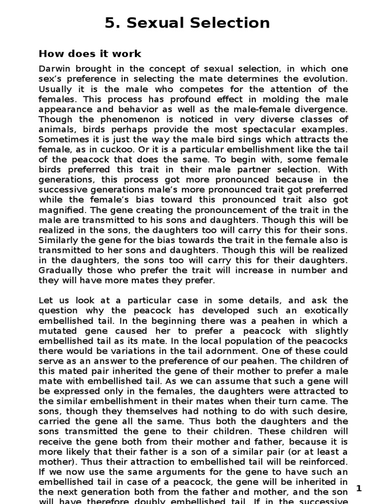 Sexual Selection How Does It Work Pdf Sexual Selection Sexual Dimorphism