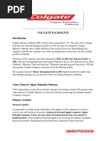 Case Study Colgate Palmolive | PDF | Supply Chain Management | Supply Chain