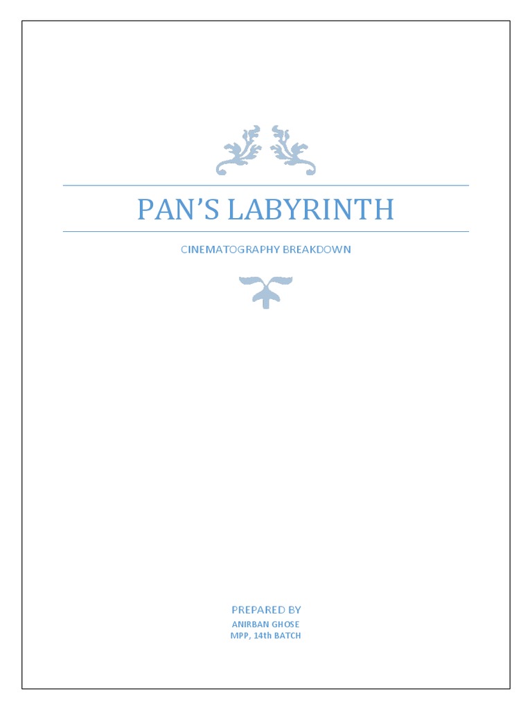 PAN'S LABYRINTH: A Study of Cinematography | PDF | Composition (Visual ...