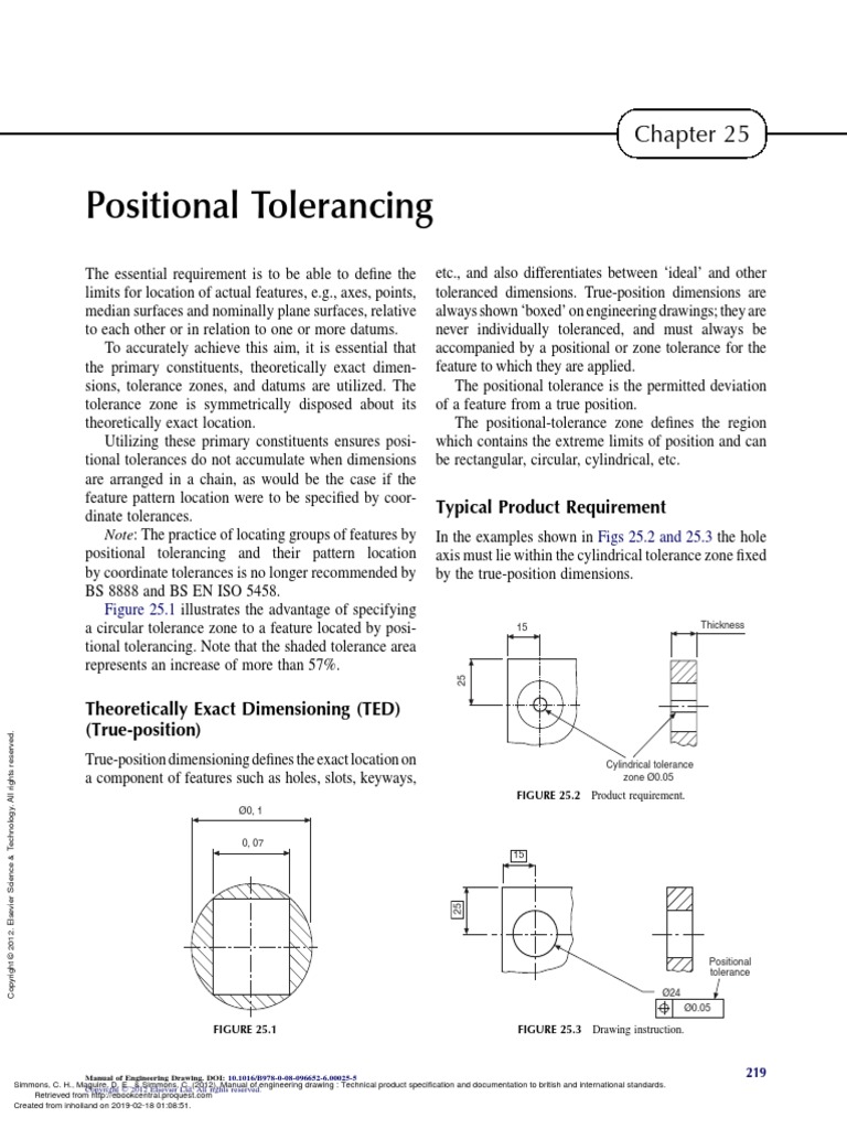 Positional Tolerancing: Typical Product Requirement | PDF | Engineering ...