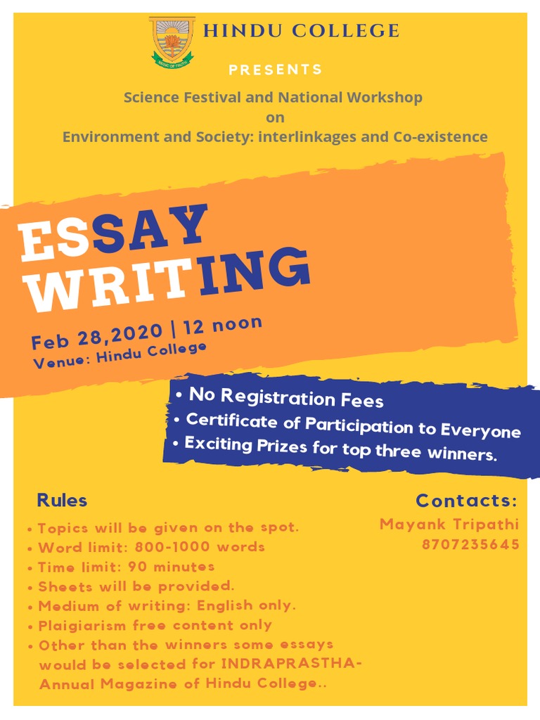 Essay Writing Poster | PDF