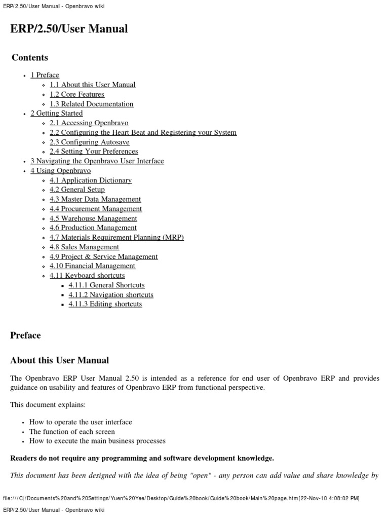 Open Bravo Manual | PDF | Menu (Computing) | Databases