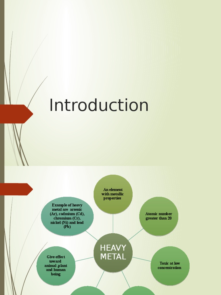 Heavy Metal Presentation | PDF | Sets Of Chemical Elements | Atoms