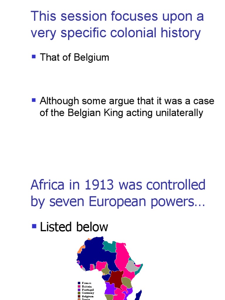 Belgium's Colonial Legacy in Congo | PDF | Belgian Congo | Democratic ...