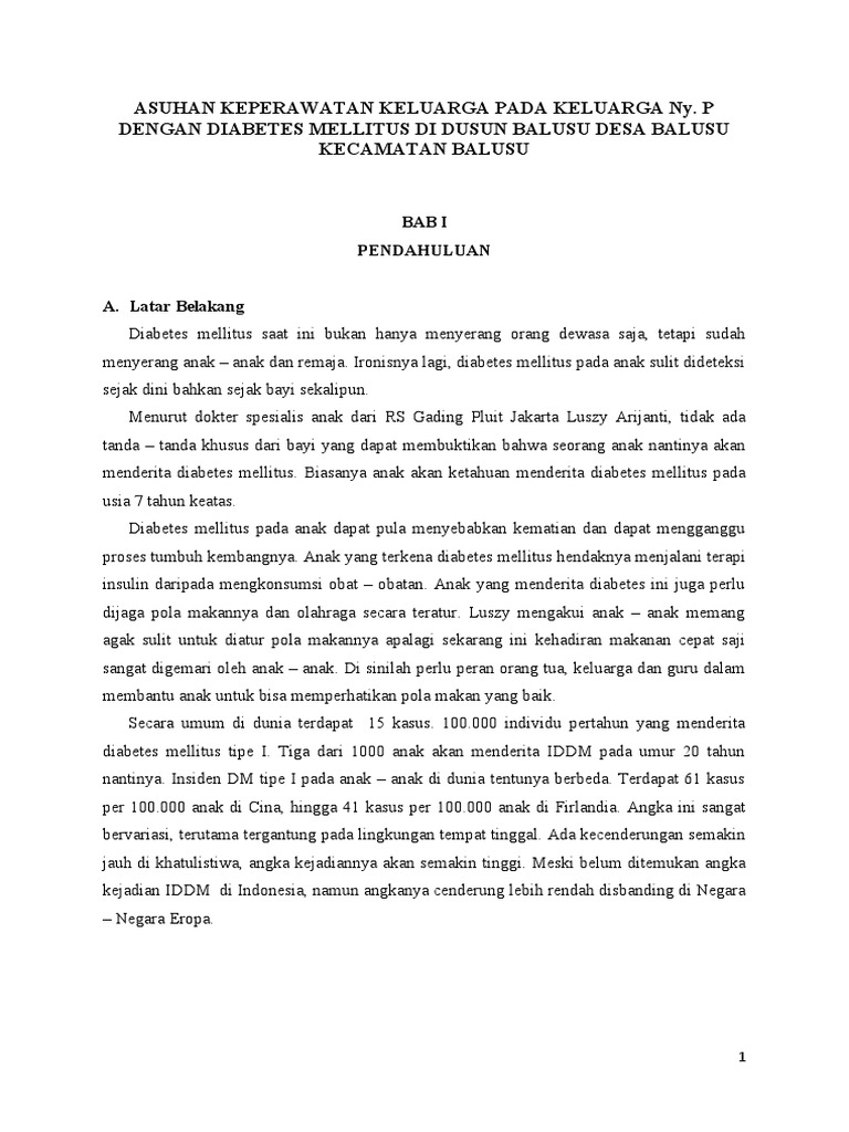 Makalah Askep Kel - DM | PDF