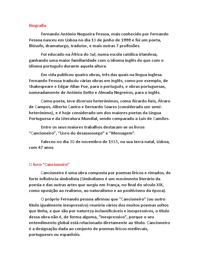 Poemas Liberdade FP | PDF | Poesia | Idiomas