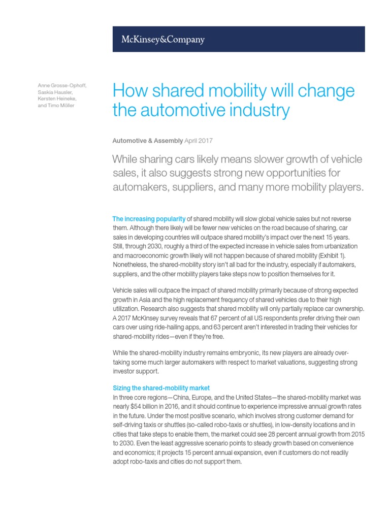 How-Shared-Mobility-Will-Change-The-Automotive-Industry - McKinsey ...