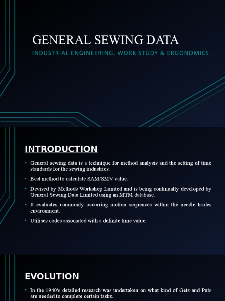 General Sewing Data | PDF