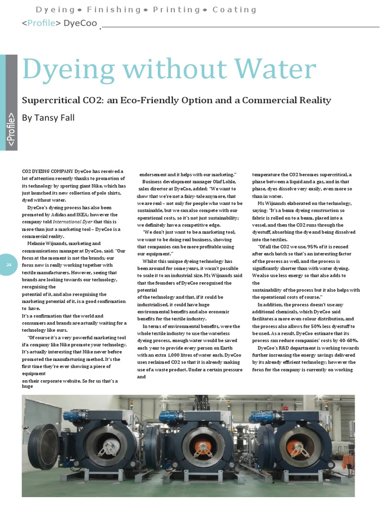 DyeCoo in International Dyer 2015 | PDF | Dyeing | Textiles