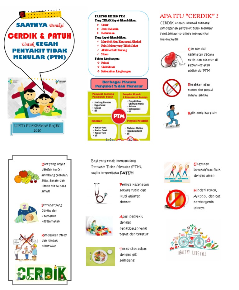 Leaflet Penyuluhan Ptm 2020 Pdf