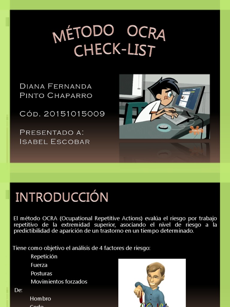 Método Ocra | PDF | Músculo | Bienestar