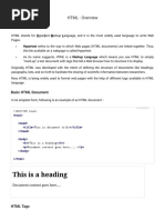 Infographic Tutorialspoint Html
