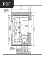 Public Toilet Layout with Dimensions | PDF