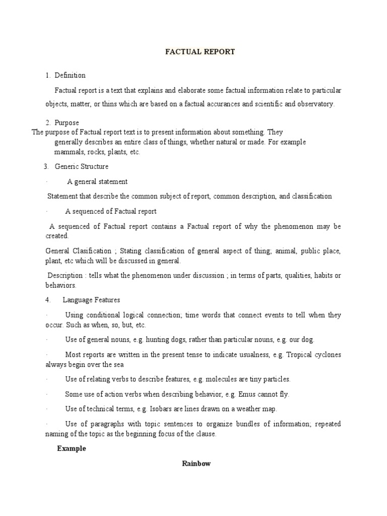 Factual Report | PDF | Rainbow | Lavandula