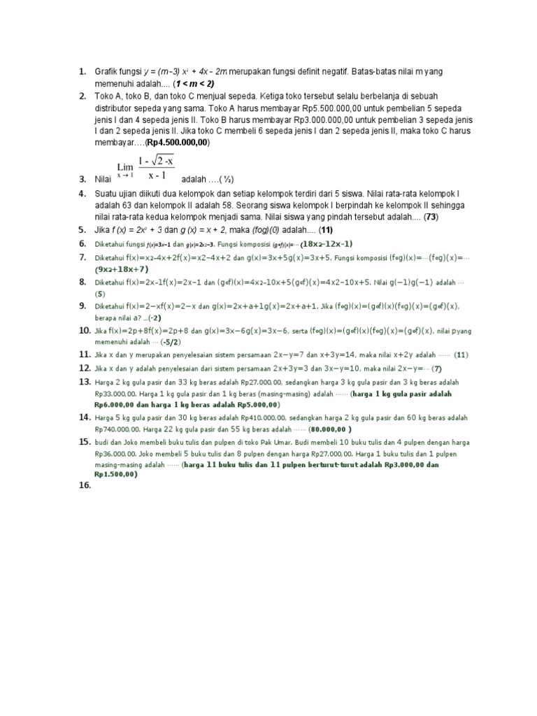Soal CC | PDF | Metode & Bahan Ajar