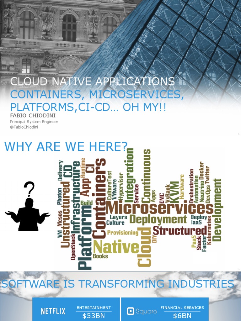 Cloud Native Applications, Containers, Microservices, Platforms, CI-CD Oh My Rev 2.7 | PDF ...