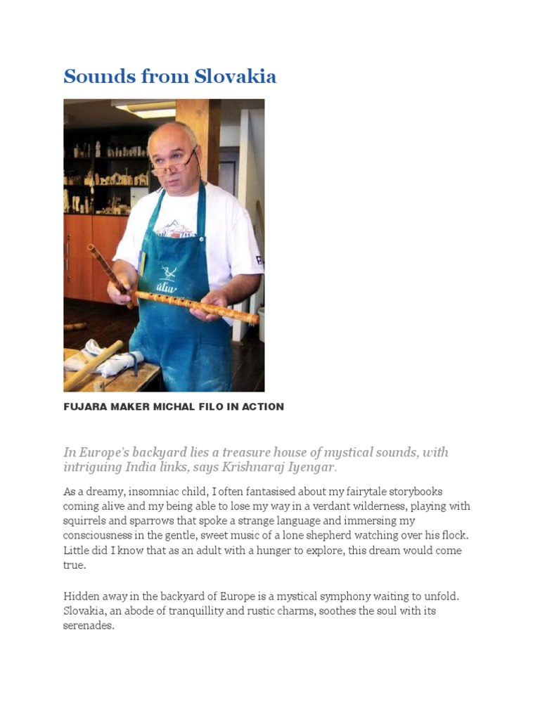 The Mystical Sounds of Slovakia: Tracing the Indian Connections of ...