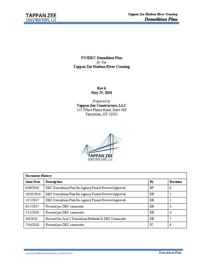 Redacted Dec Demolition Plan Rev6 | PDF | Deep Foundation | Demolition