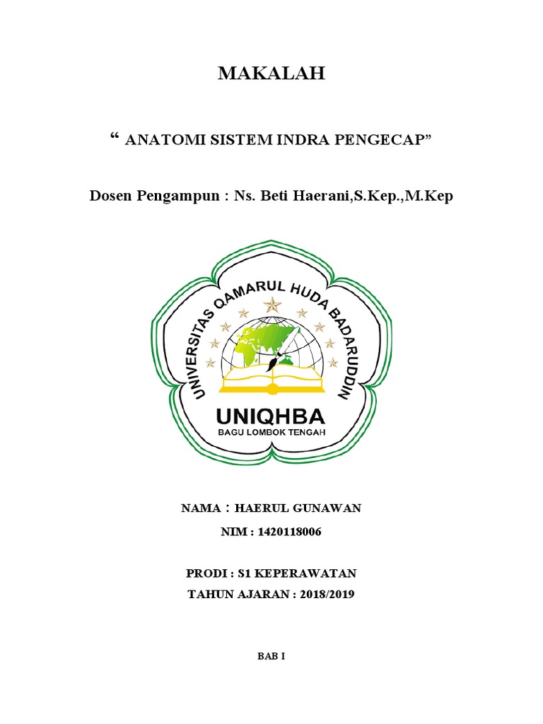 Anatomi Sistem Indra Pengecap | PDF